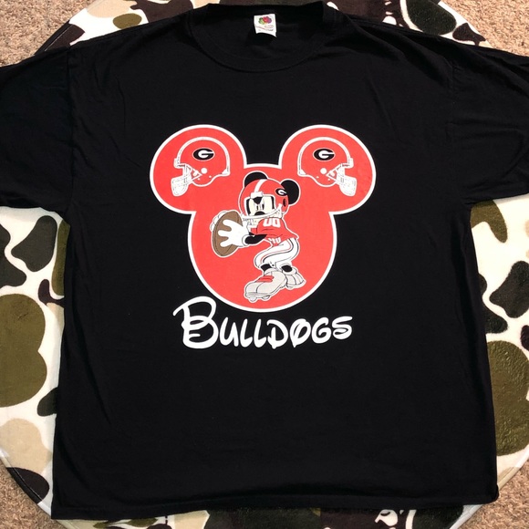 Shirts | Mickey Mouse Georgia Bulldogs Football Shirt | Poshmark